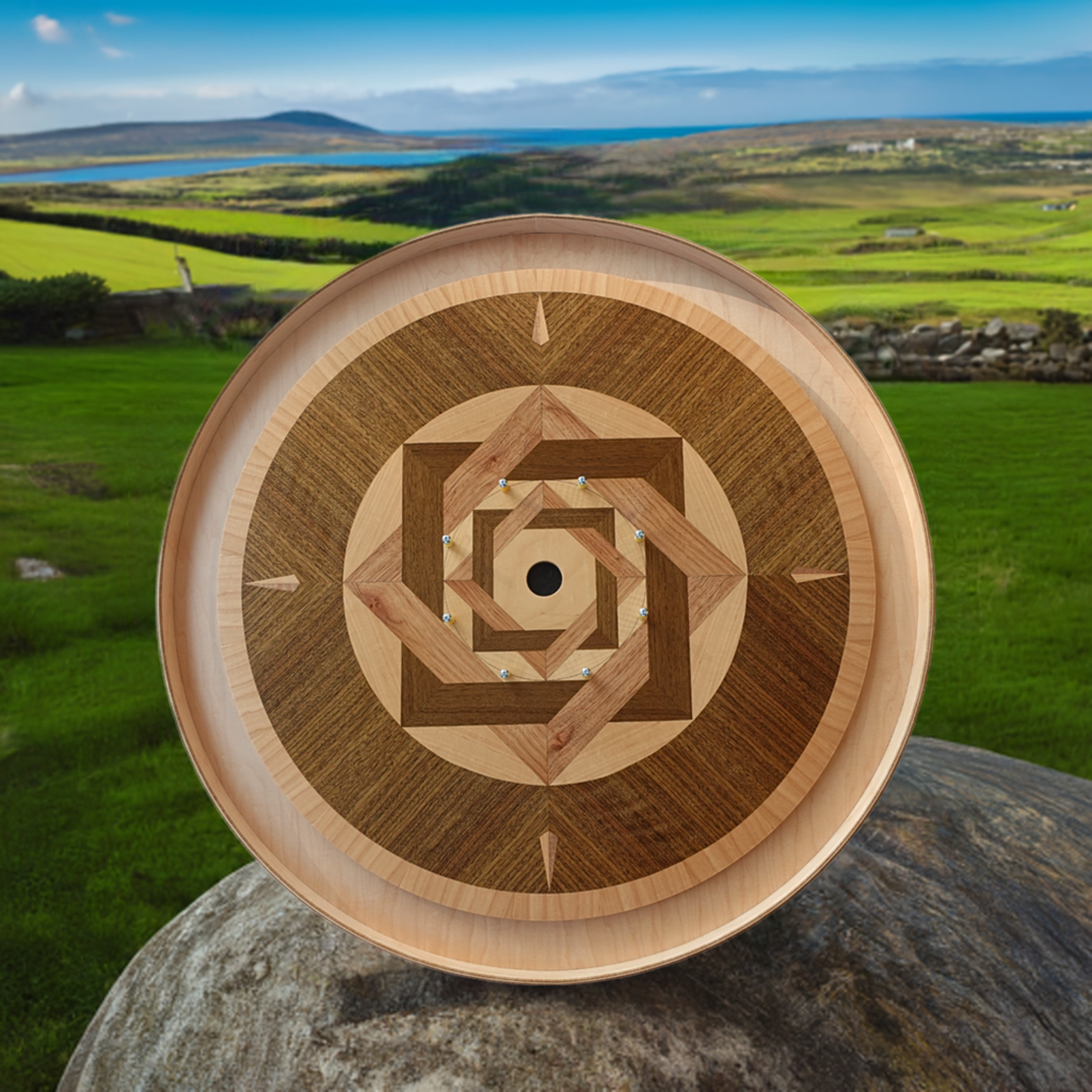 Original One-Of-A-Kind Hand Inlay – Crokinole Canada - Crokinole Boards ...