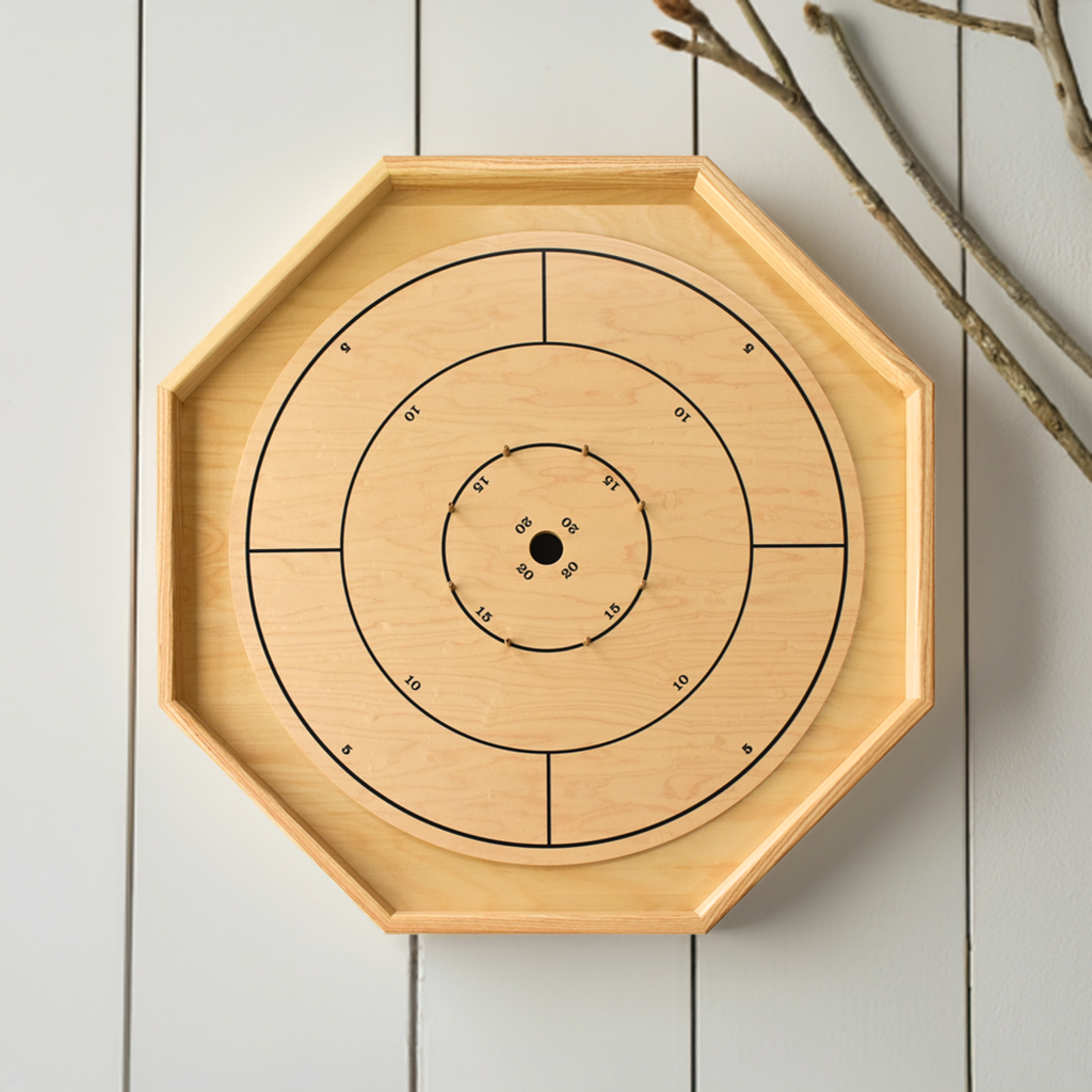 The Gold Standard - Traditional Crokinole Board Game Set – Crokinole ...
