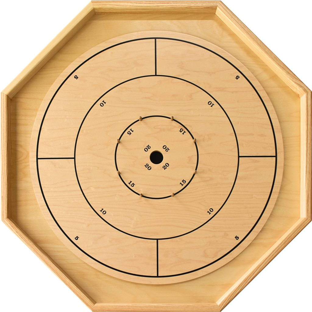 The Gold Standard - Traditional Crokinole Board Game Set – Crokinole ...