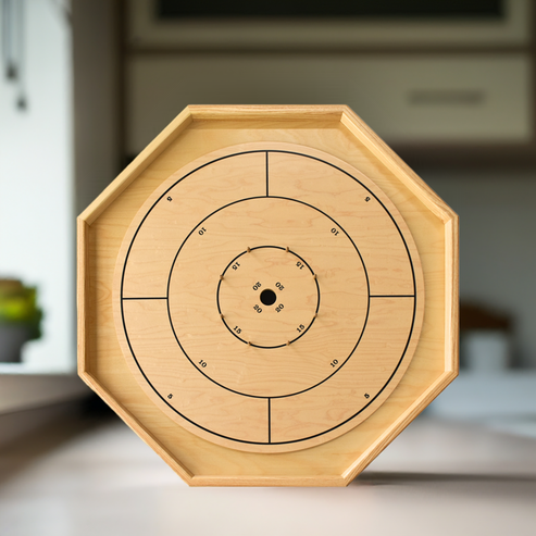 The Gold Standard - Traditional Crokinole Board Game Set – Crokinole ...