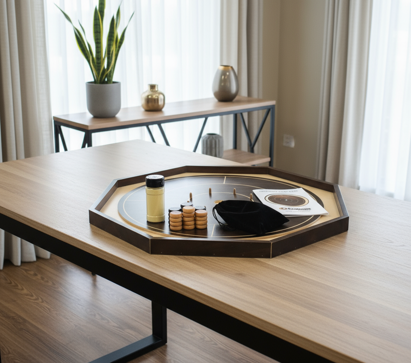 Crokinole Board For Beginners by Crokinole Canada - Walnut & Maple Mel ...