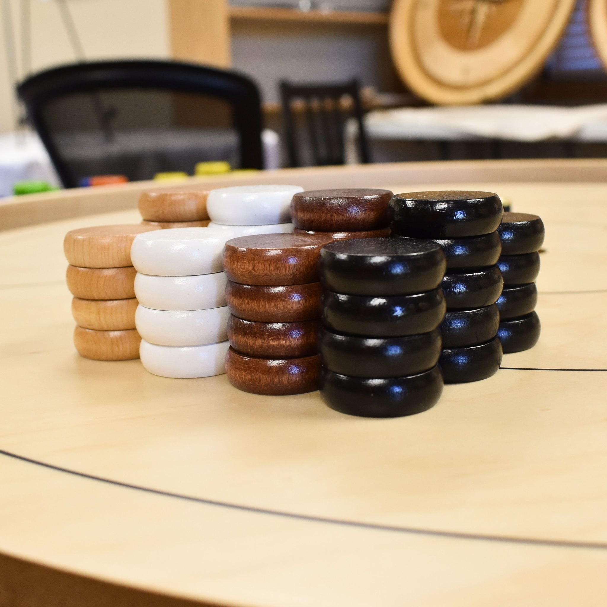 4 Player Crokinole Disc Party Pack (52 Discs) - Neutral Colors Edition ...