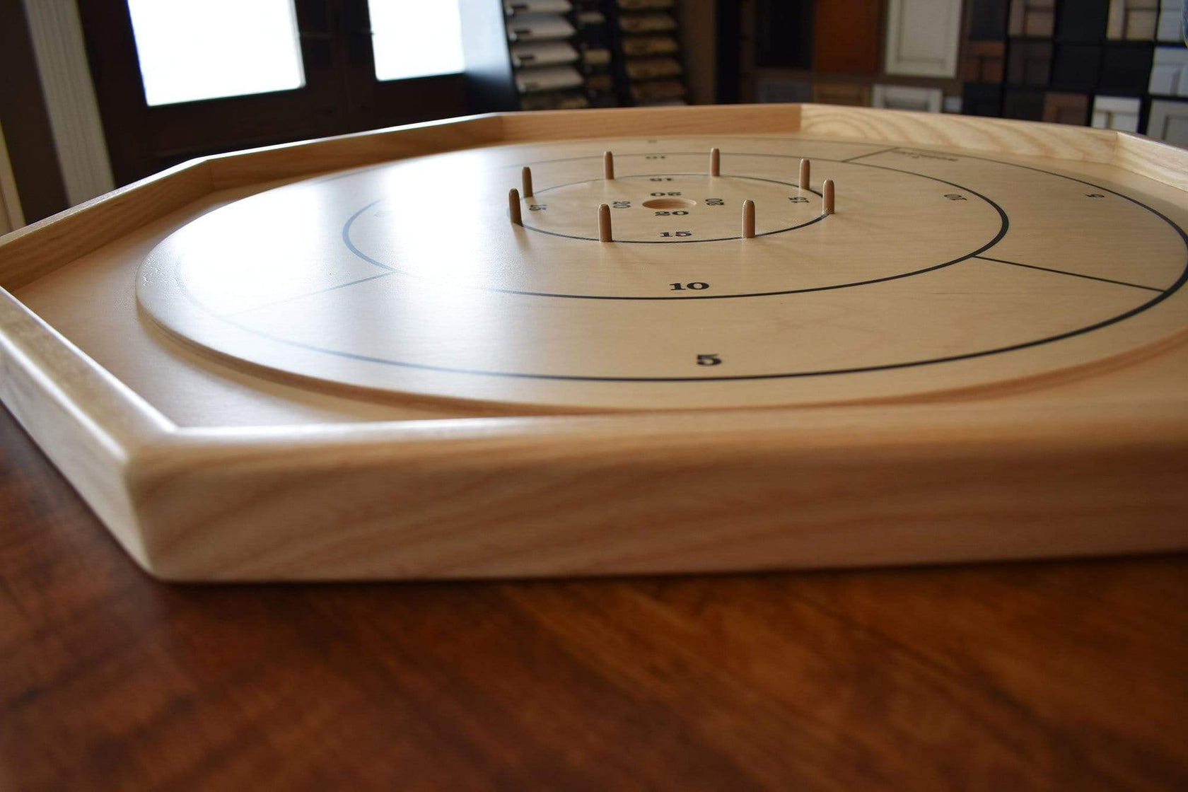 The Gold Standard - Traditional Crokinole Board Game Set – Crokinole ...